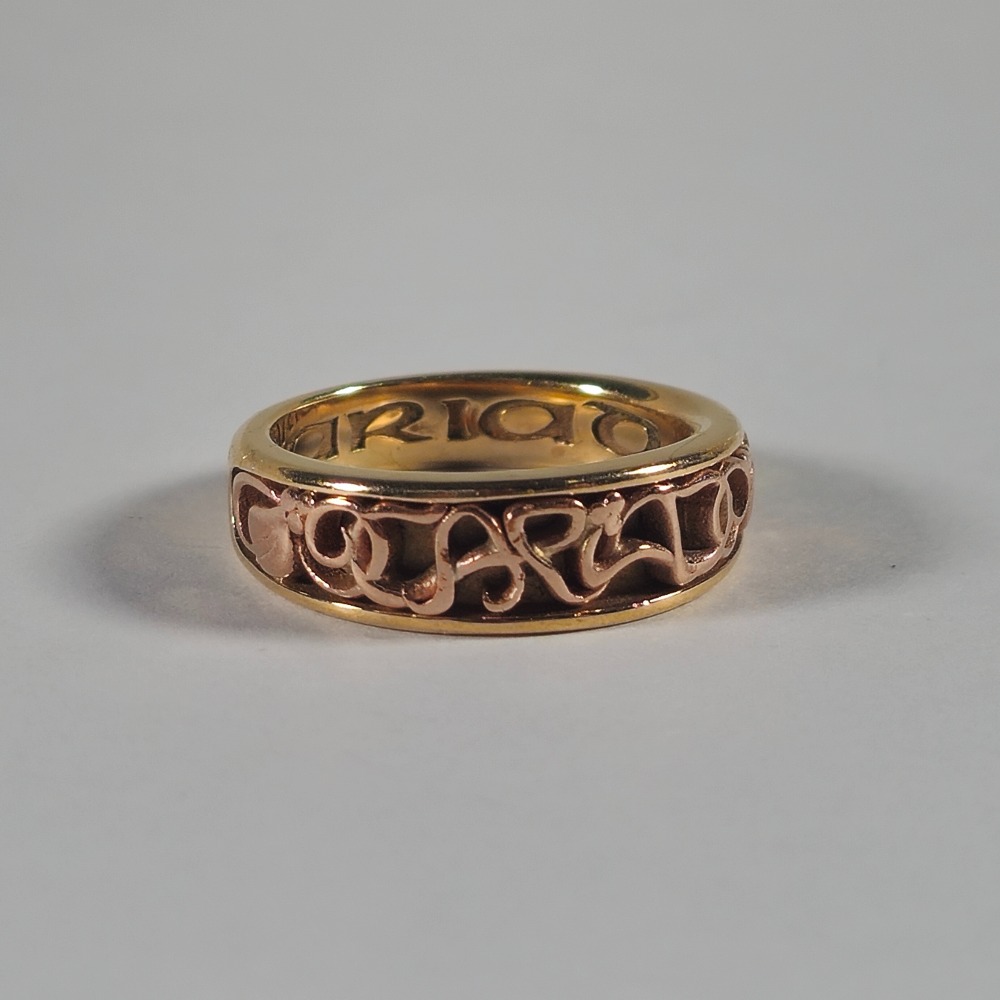 Pre-owned Clogau 9ct Gold Tree Of Life Cariad Ring - Own4Less